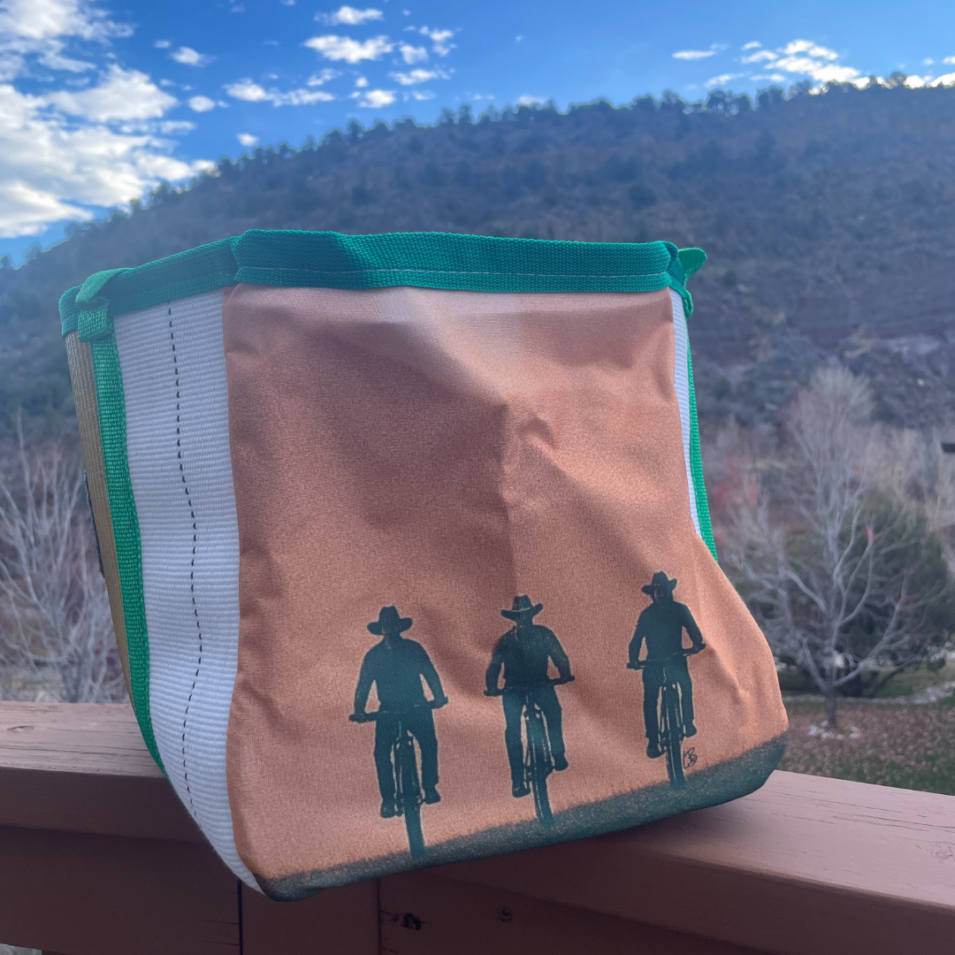 Repurposed Fire Hose Tote limited edition artist collection - Large ...